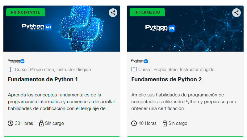Cursos de Python Gratis en Español por Cisco: Certificados, 70 Horas y ...